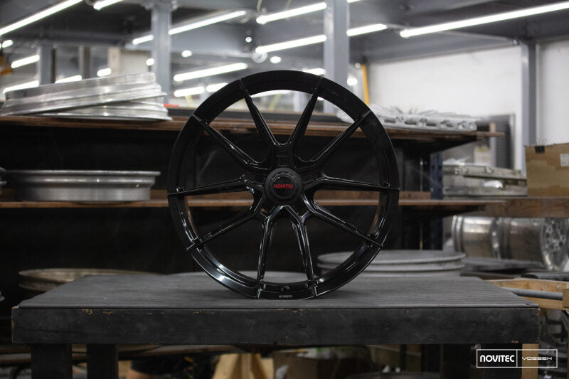 Vossen x Novitec NF10 21x9.5in - 5x114.3 BP - ET28 - Gloss Black Ferra ...