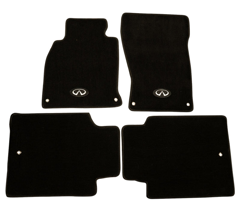 NRG Floor Mats - 13+ Infinity Q70 w/ Infiniti Emblem Logo (4 pieces ...