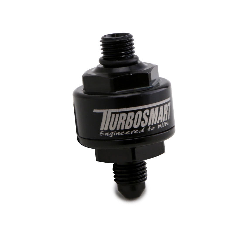 Turbosmart Billet Turbo Oil Feed Filter w/ 44 Micron Pleated Disc AN-4 ...