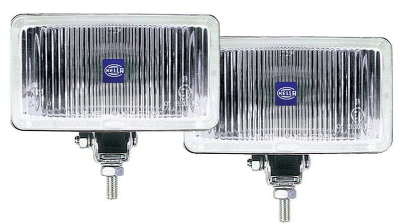 Hella 450 H3 12V SAE/ECE Fog Lamp Kit Clear - Rectangle (Includes 2 La ...